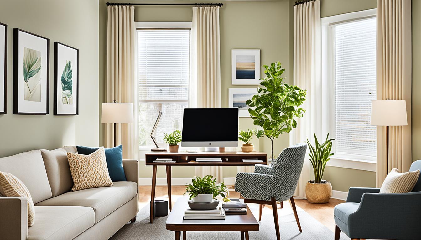 20 living room office combo for Small Spaces