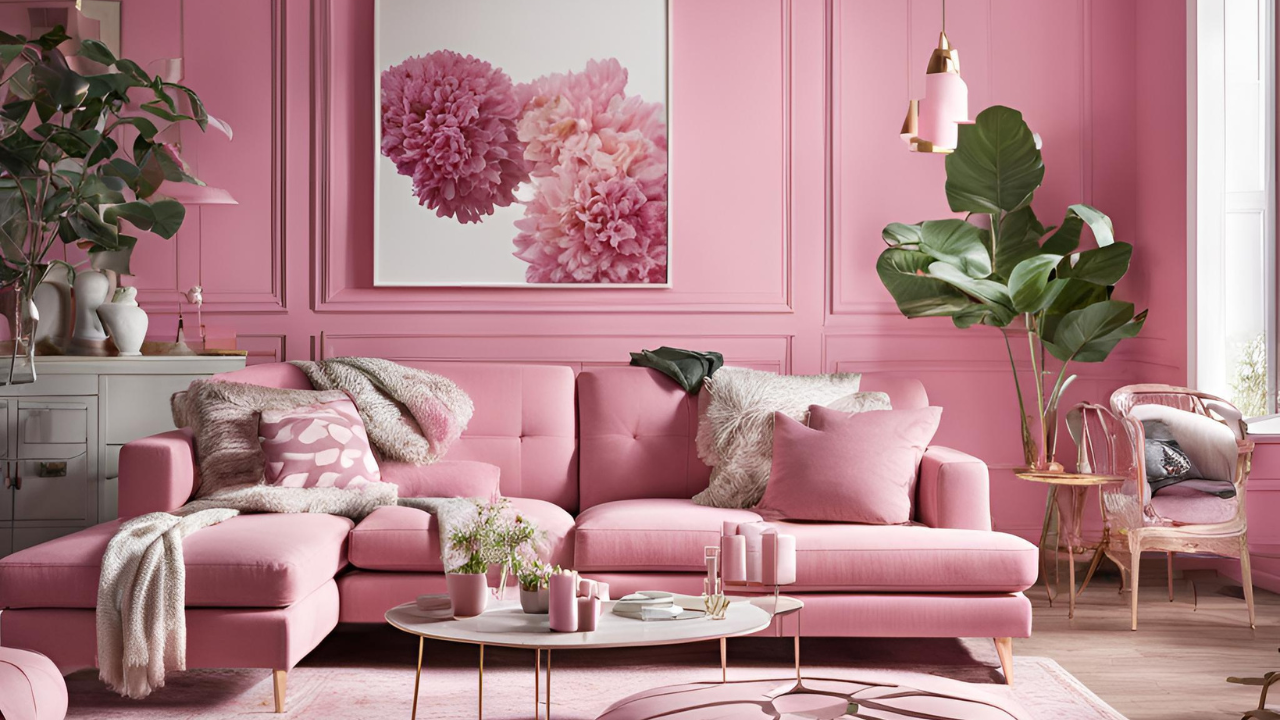 20 Pink Living Room Decor Ideas