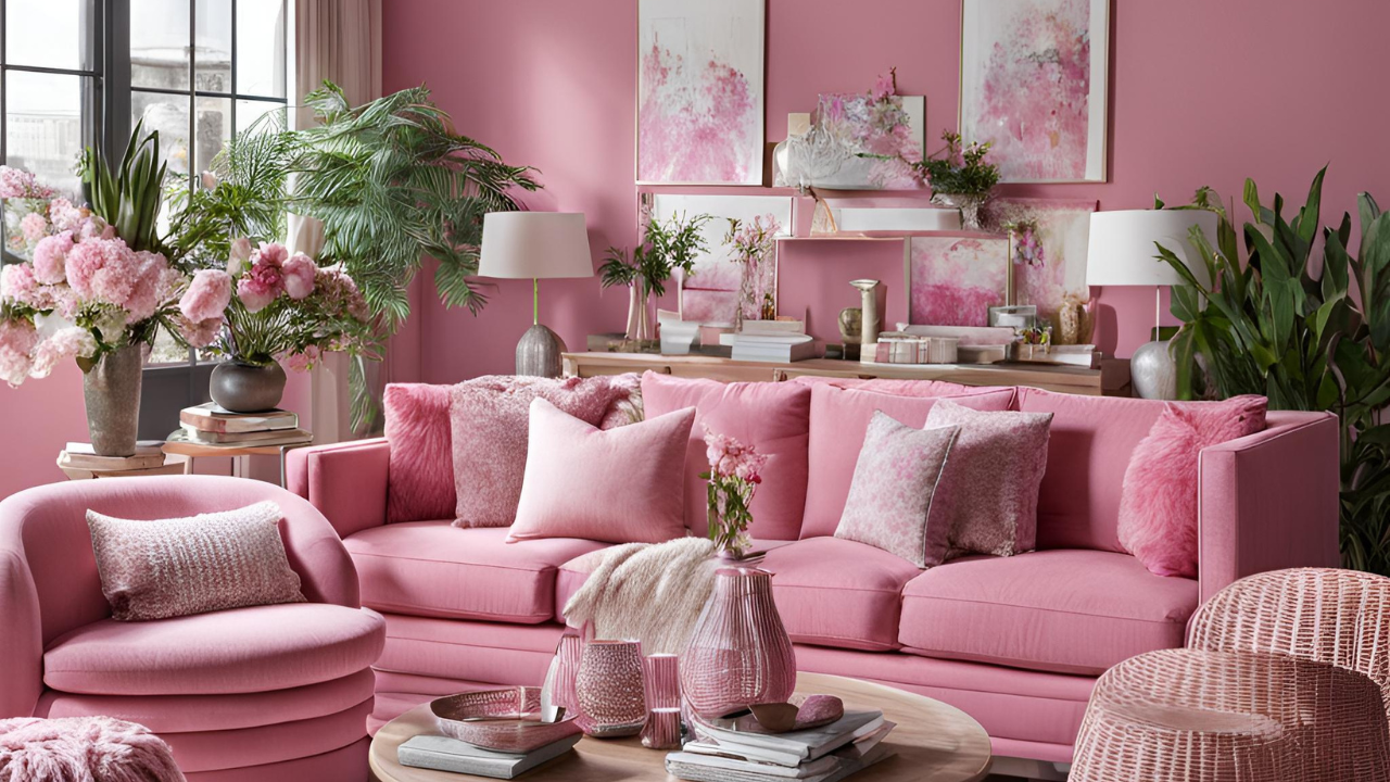 20 Pink Living Room Decor Ideas