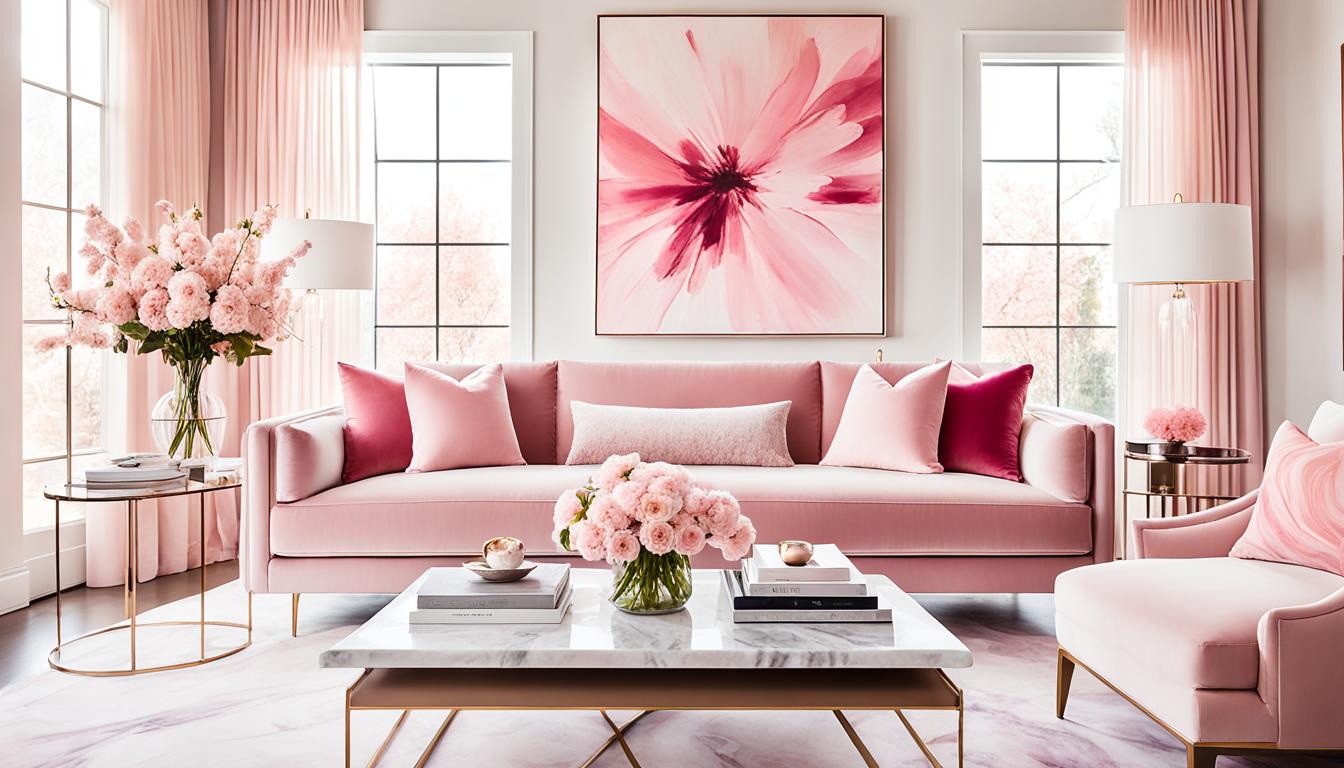 20 Pink Living Room Decor Ideas