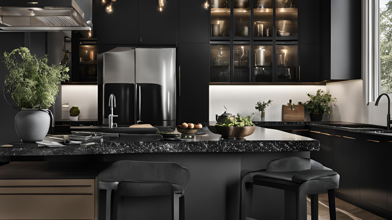 20 Black Countertop Kitchen Decor Ideas