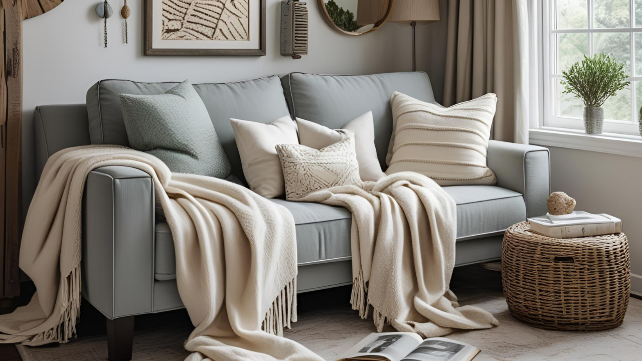 20 Comfy Couch with Blankets Decor Ideas