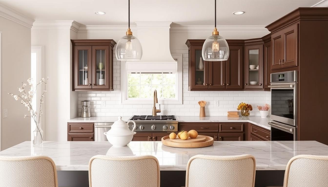 20 Brown Cabinet Kitchen Decor Ideas