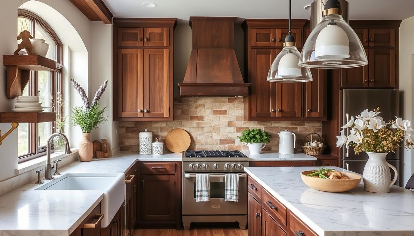 20 Brown Cabinet Kitchen Decor Ideas