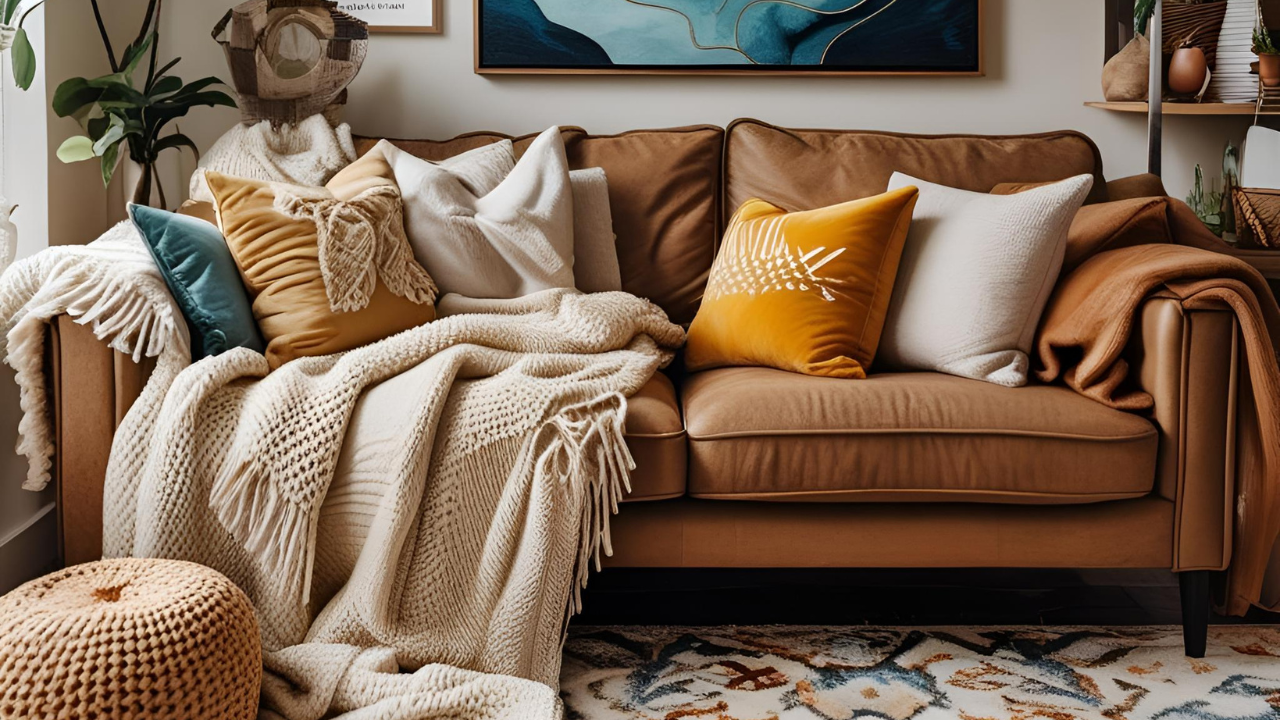 20 Comfy Couch with Blankets Decor Ideas