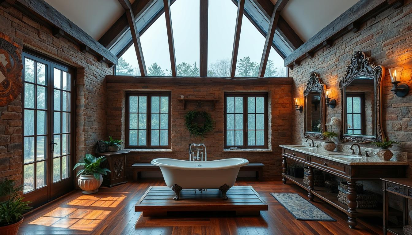 20 Rustic Luxury Bathroom Interior Design Ideas
