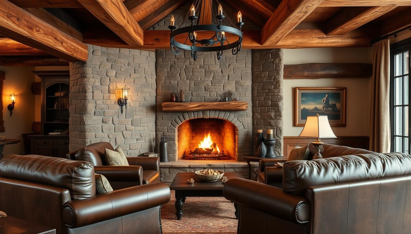 20 rustic corner fireplace living room inspiration ideas