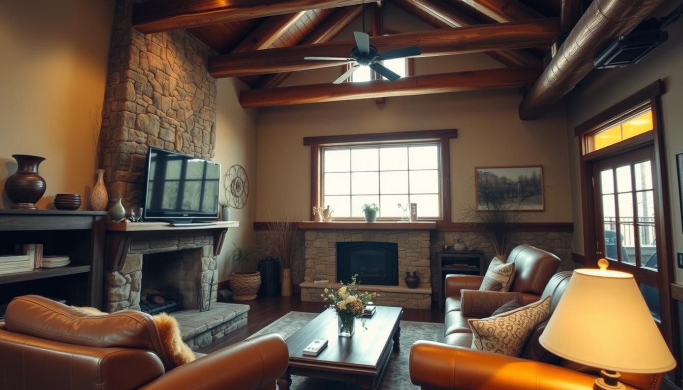 20 rustic living room inspirations for mounted tvs