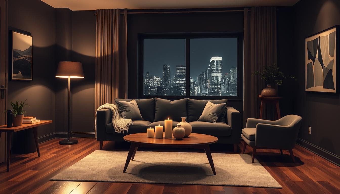 20 dark walls living room designs ideas