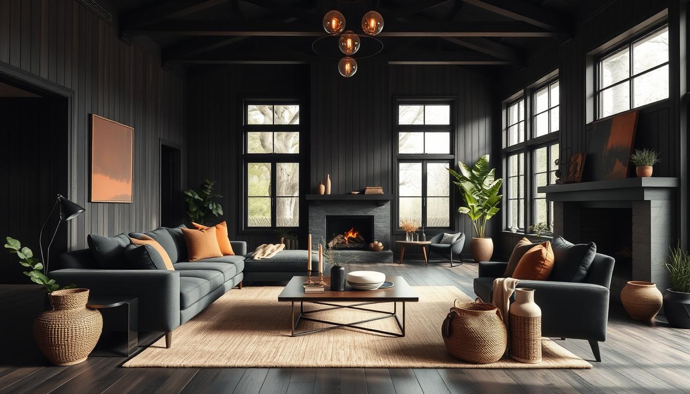 20 dark wood living room designs ideas
