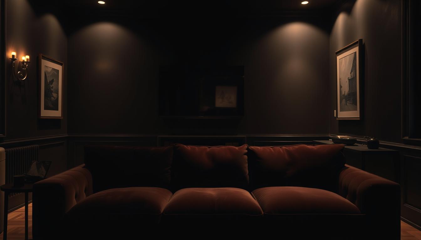 20 dark walls living room designs ideas