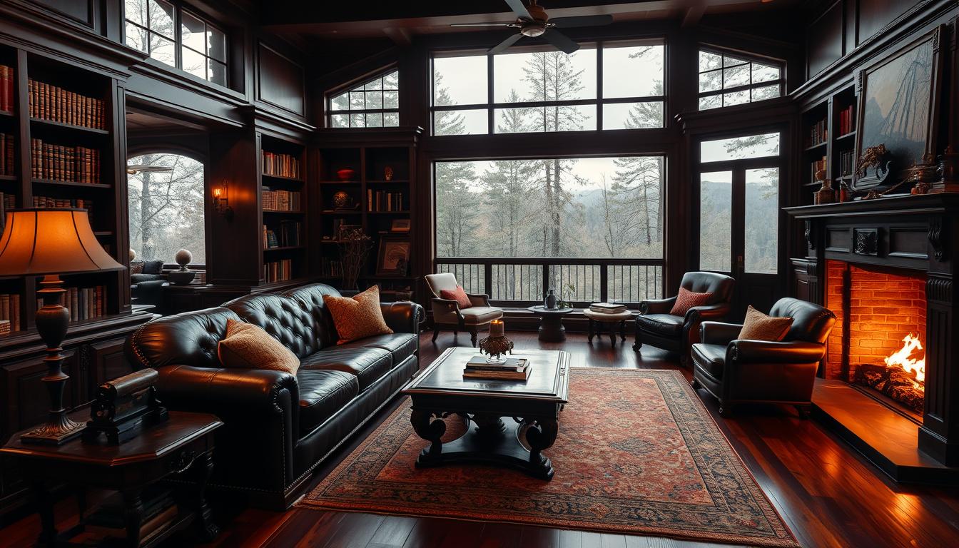 20 dark furniture living room designs ideas