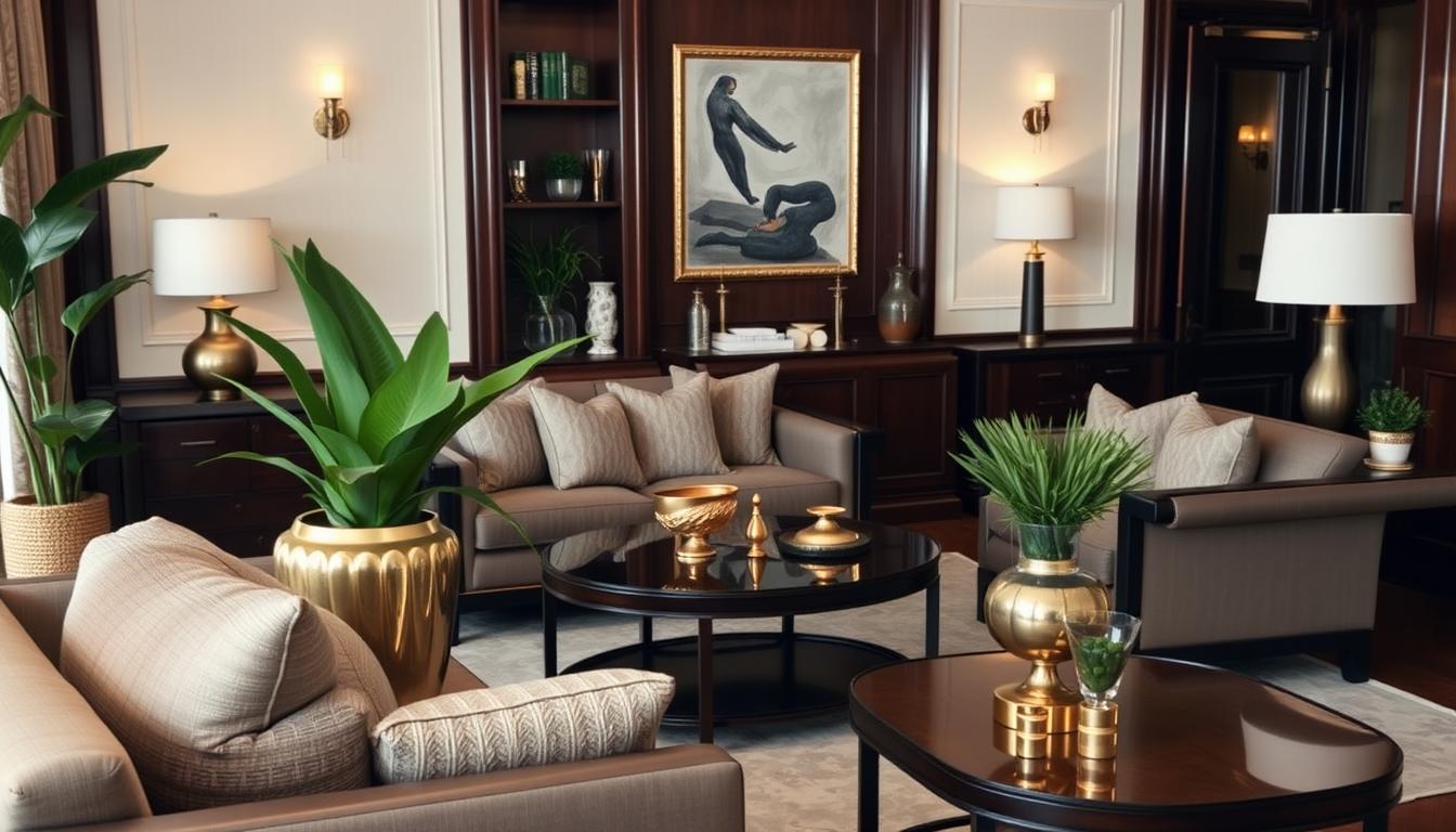 20 dark wood furniture living room designs