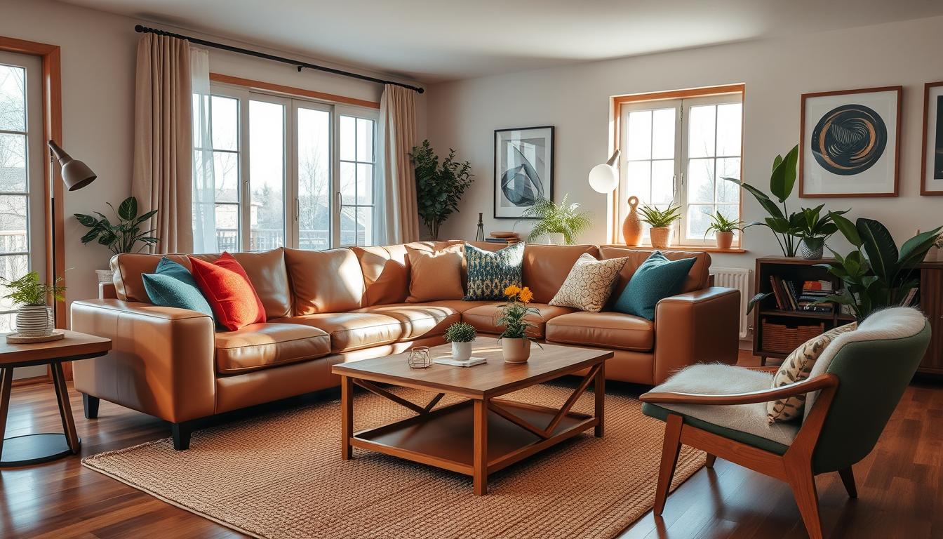 20 Light Brown Leather Couch Living Room Decor Ideas