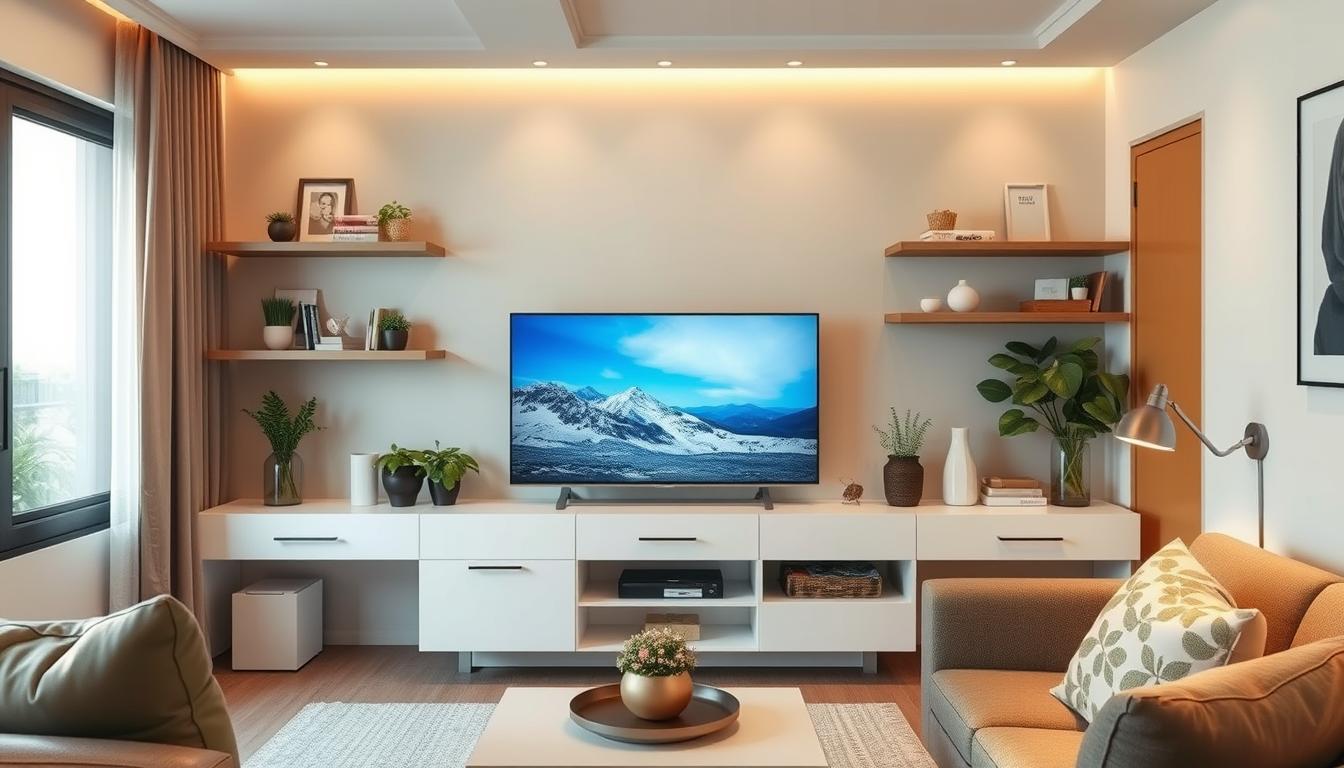20 Small Space Living Room TV Designs Ideas