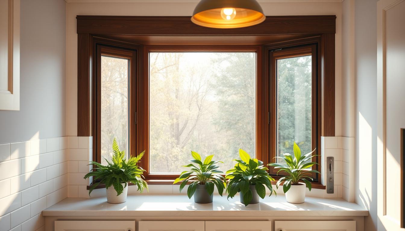 20 small kitchen bay window ideas